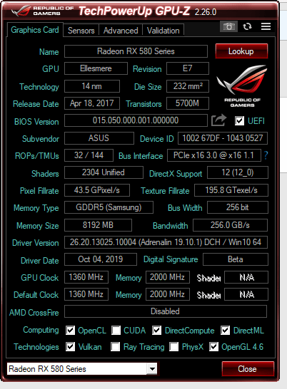 Rx 580 O8g Graphics Output Protocol Techpowerup Forums 