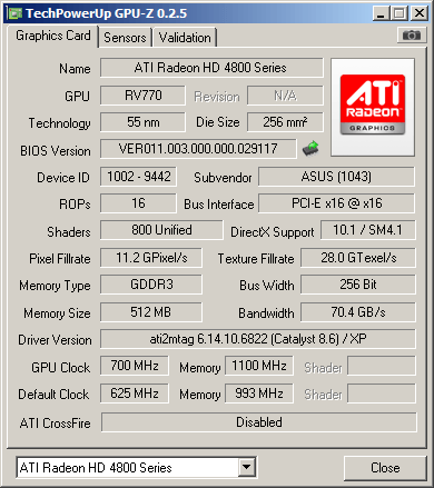 ATI 4850 Overclock Results | TechPowerUp Forums