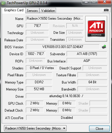 ช่วยดูให้หน่อยครับทำไมการ์ดจอ core clock เหลือแค่ 2 MHz ...