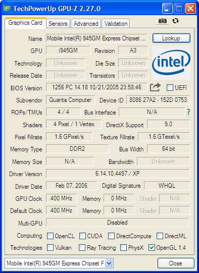 Latest GPU-Z versions crashing on Windows XP | TechPowerUp Forums