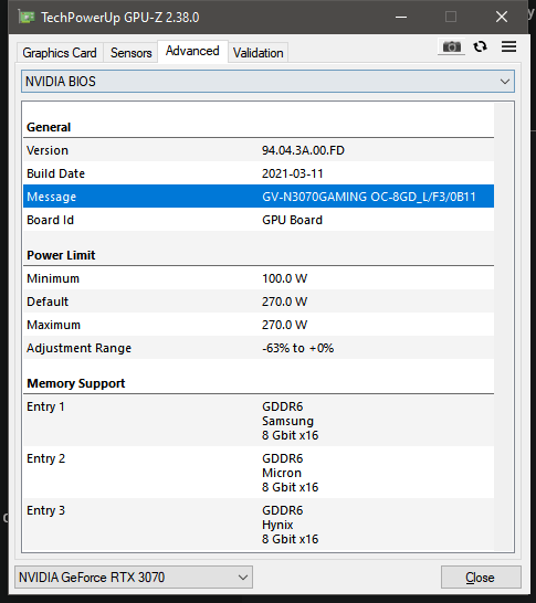 ReBar Support for Gigabyte RTX 3* Cards VBios Updates : r/gigabyte