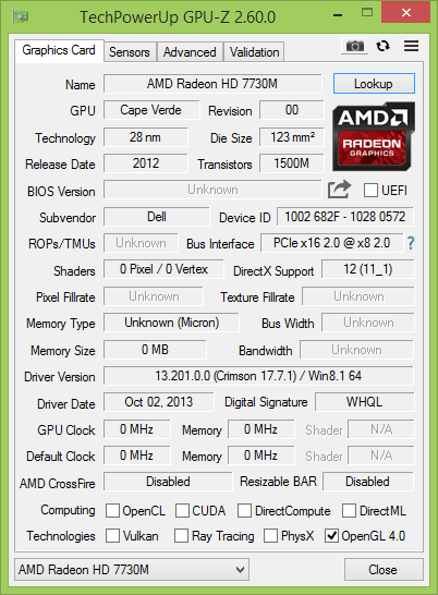 Need help with Dell 7520 SE | TechPowerUp Forums