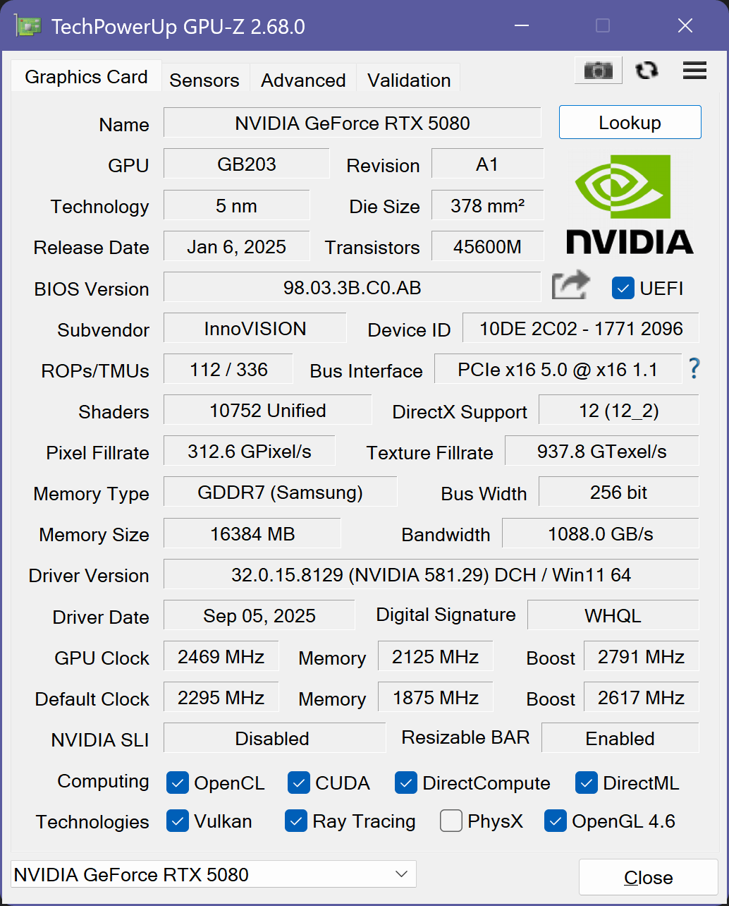 NVIDIA GeForce 581.29 WHQL Driver Has Been Released | guru3D Forums